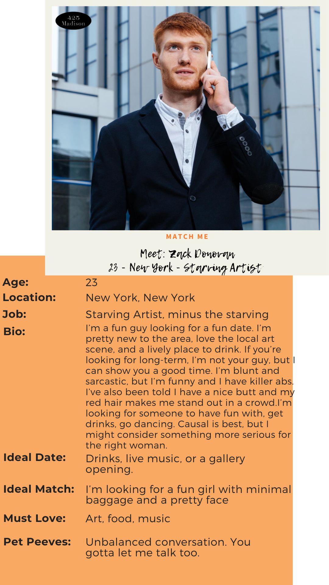 Dating Profile: Just Roommates - HEA Novel Thoughts